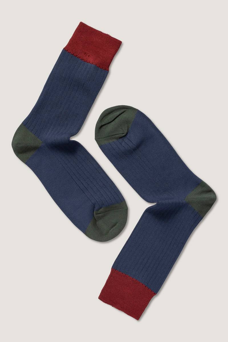 Bambussokker produsert i Europa - Eton Rib Color Block – syversen.com